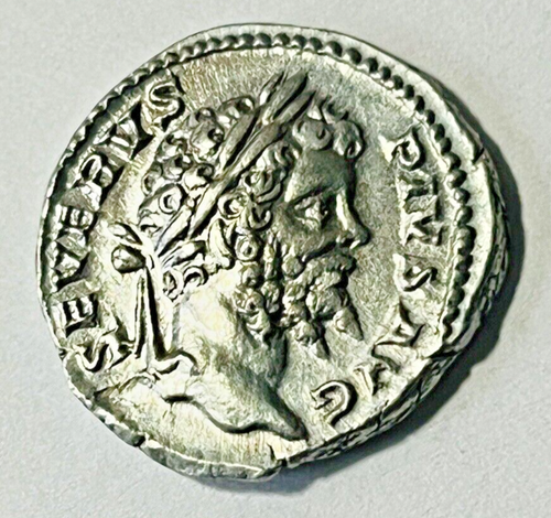 Ancient Silver Coin Roman Empire AR Denarius Septimius Severus 192-211 ...