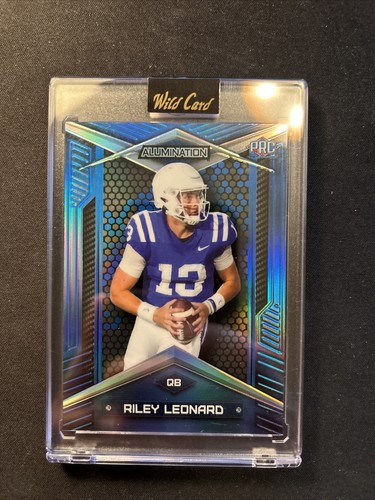 Riley Leonard QB 💥 Notre Dame Irish Duke Wild Card Football SSP 2/10 | eBay