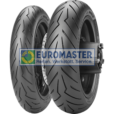 Sommerreifen PIRELLI 120/70 R 14 M/C TL 55H DIABLO ROSSO SCOOTER FRONT ...