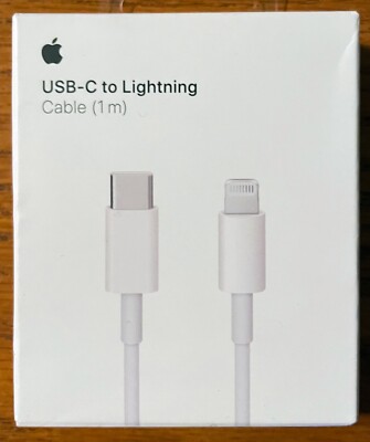 Apple (1M) Cable USB-C to Lightning Charging Cable - A2249 (MX0K2AM/A ...
