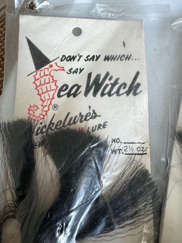 Sea Witch Trolling Lure by Nickelure. Black Skirt / Orange Head 2 1/2 ...