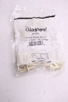 (25-Pk) Glasteel Almond Nylon Rivets 1/4" x 3/4" 9525WA | eBay