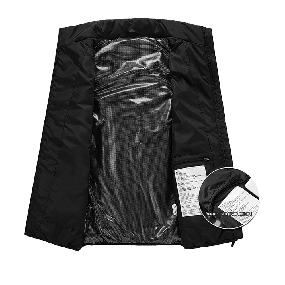 Camping Zipper Soft Intelligent For Winter Electric USB Heated Vest ...