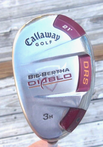 LEFTY Callaway Big Bertha Diablo DRS 3H Hybrid 21* Reg Flex Graphite 41 ...
