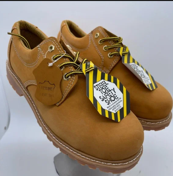 Men’s Leather Oxford Work Shoes Steel Toe Soft Toe Oil Resistant ...
