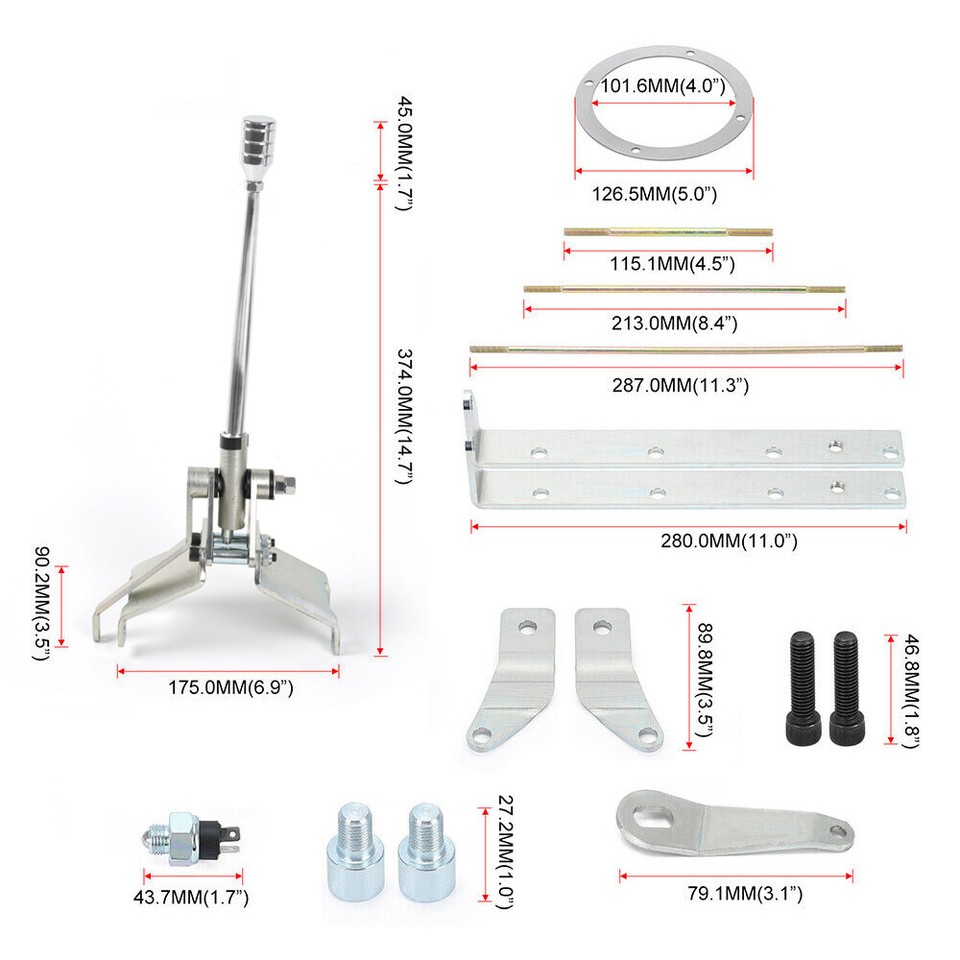 12" Stick Transmission Shifter Kit Turbo Automatic Shifter Complete For ...