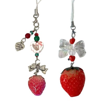 Practical Strawberry Dangle Phone Accessory for Fashion Individuals | eBay
