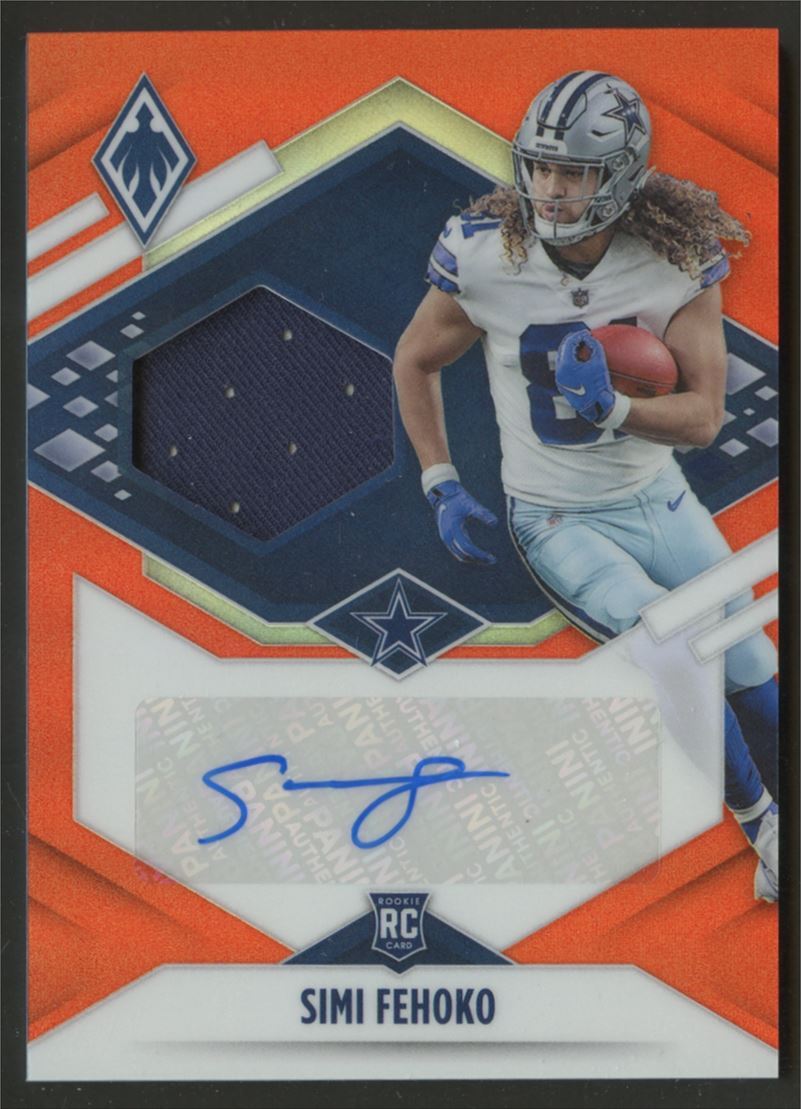 2021 Panini Phoenix - RPS Rookie Auto Jersey Orange #RJA-SFE Simi ...
