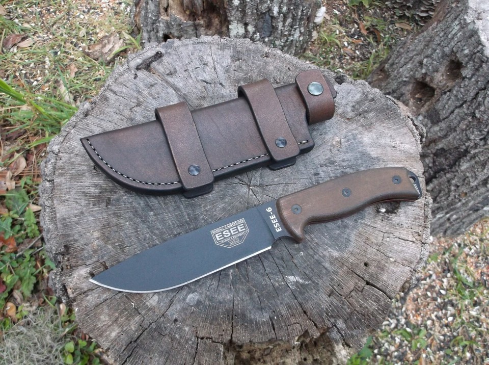 ESEE 6 CUSTOM LEATHER SHEATH (SHEATH ONLY) !READ DESCRIPTION! | eBay