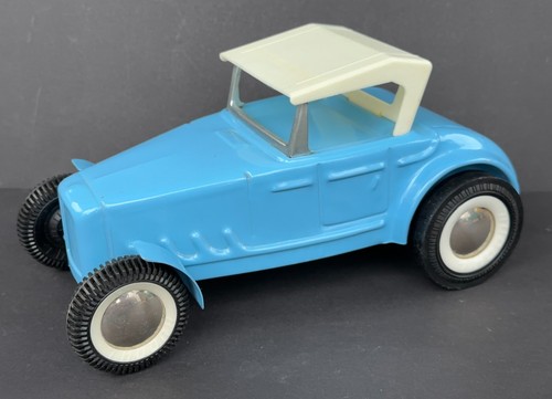 Vintage 1960s BUDDY L Blue Hot Rod Roadster Pressed Steel Toy Car VERY ...