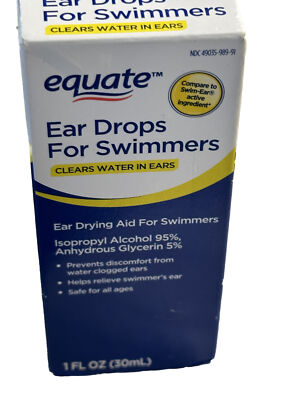 Equate Ear Drops for Swimmers:1floz/30ml | eBay