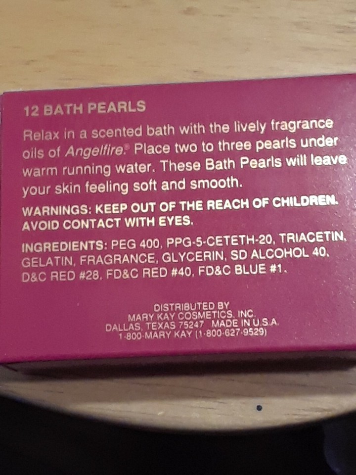 Mary Kay Angelfire Bath pearls | eBay
