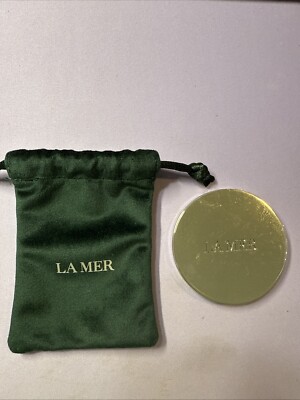 LA MER Champagne Gold Double Sider Mirror Compact limited edition With ...
