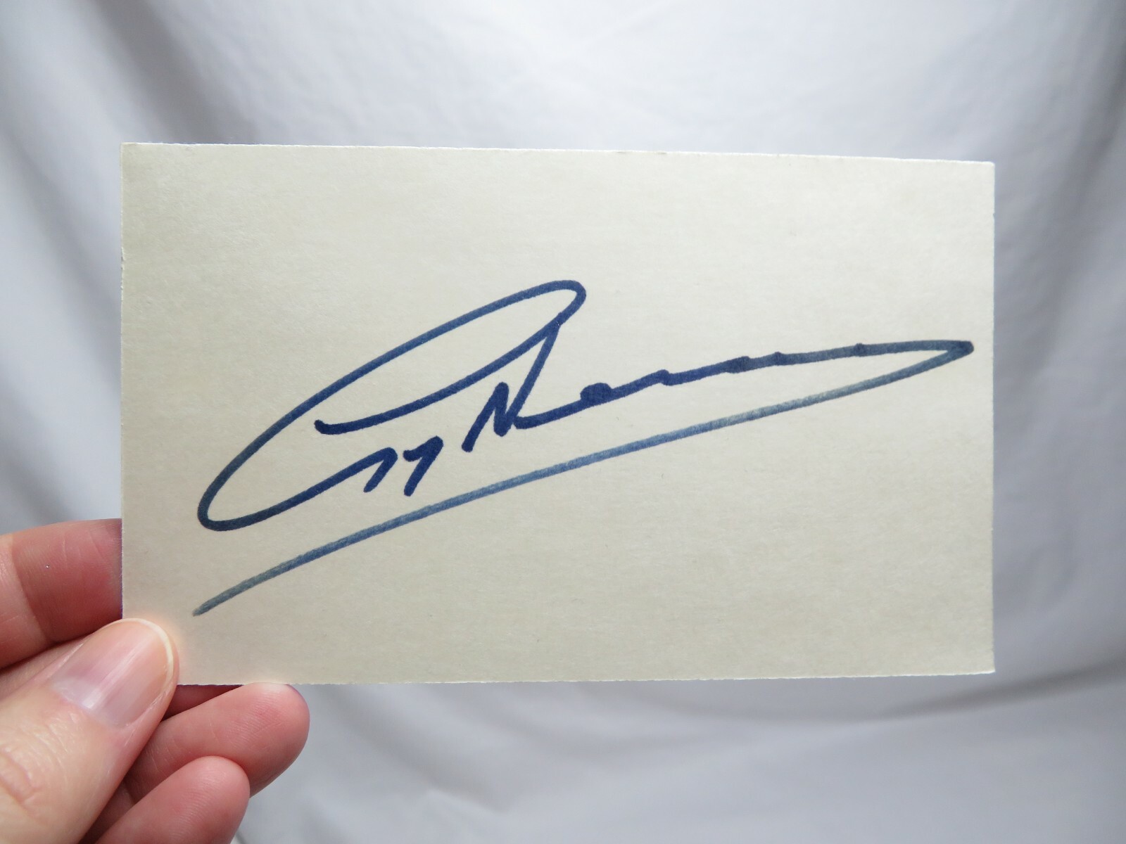 Vintage Greg Norman Signed Autographed Index Card, PGA Golfer Golf ...