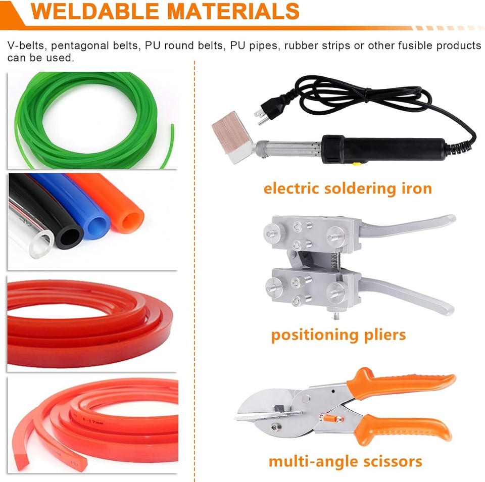 PU Round Belt Welding Machine Belt Welder 110V with Electric Soldering ...