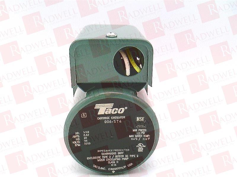 TACO 006-ST4 / 006ST4 (USED TESTED CLEANED) | eBay