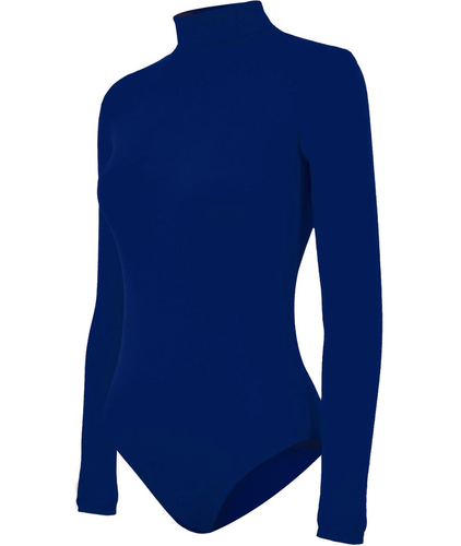 Body Wrappers Cheer Mock Neck Leotard BWP201 Navy and Dark Royal Blue ...