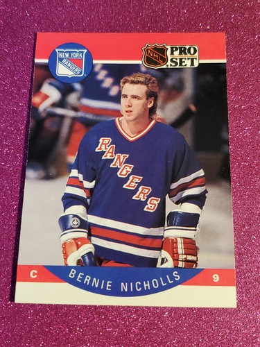 1990-91 Pro Set Bernie Nicholls New York Rangers #204 | eBay