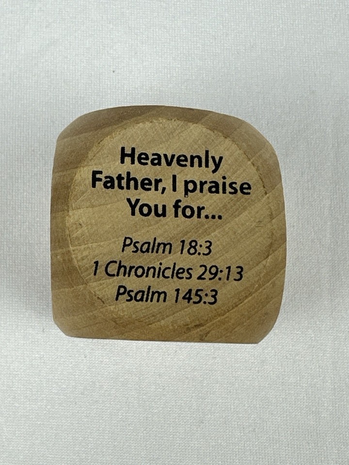 Wooden Prayer Reference Cube | eBay UK