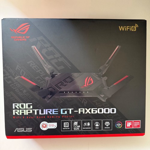 Asus ROG Rapture GT-AX6000 Wi-Fi Dual-Band Gaming Router - Black ...