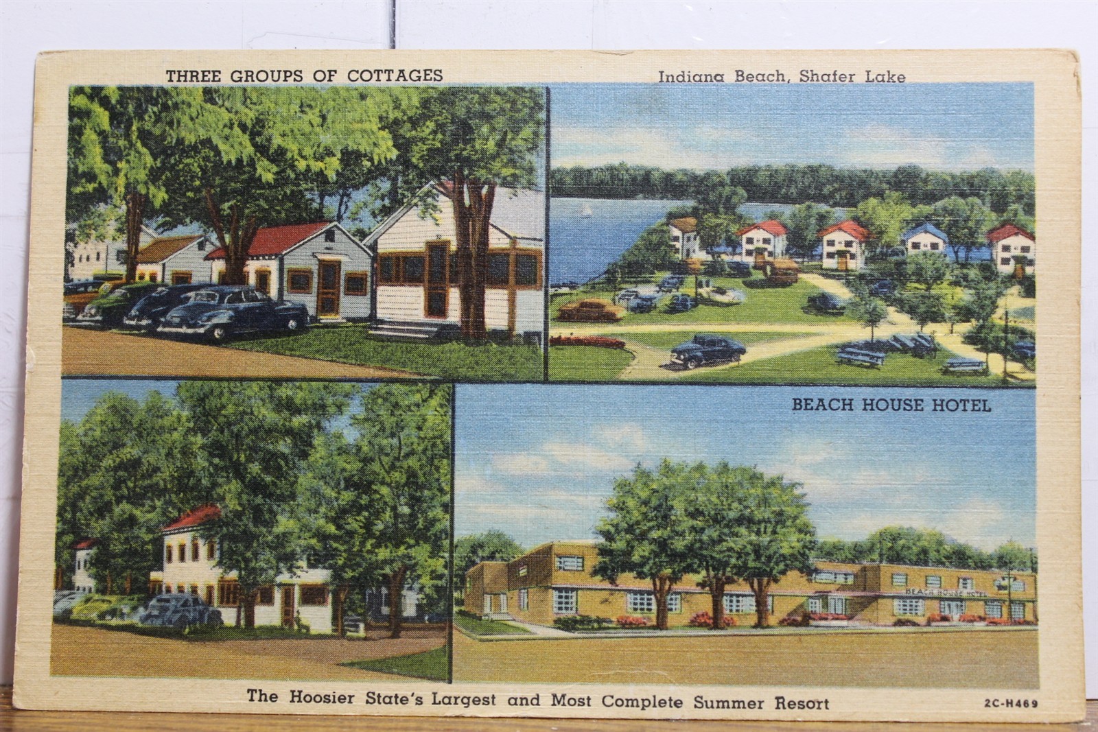 Indiana IN Beach Cottages Hoosier State Summer Resort Postcard Old ...