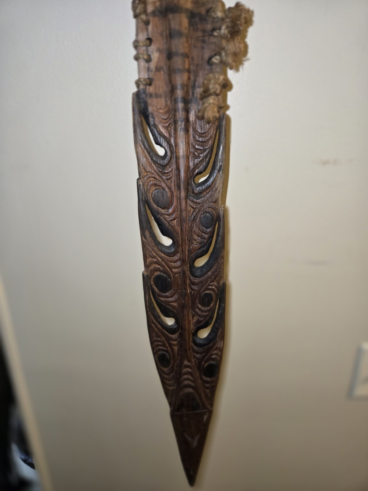 Papua New Guinea Carved Dagger Two Headed 39" Tall | eBay