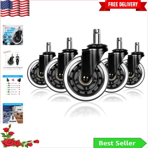 Durable Steel Office Chair Casters - Stylish Upgrade with Floor ...