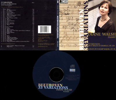 DIANE WALSH PIANIST CD BEETHOVEN 33 VARIATIONS ON A WALTZ | eBay
