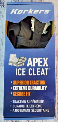 KORKERS APEX ICE CLEATS SIZE SMALL/MIDIUM MEN'S 5-9 WOMEN'S 6-10 NOB | eBay