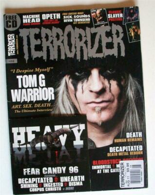 TERRORIZER Magazine #212 2011 WITH CD TOM G WARRIOR DEATH SLAYER POSTER ...