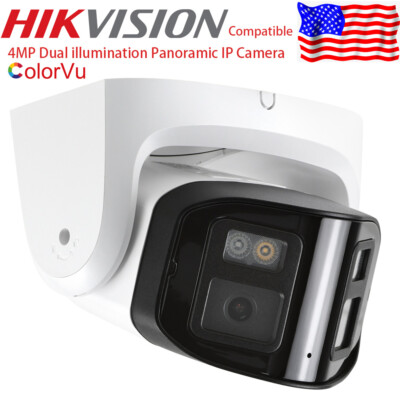 4MP Panoramic Dual illumination ColorVu IP POE Camera Hikvision ...