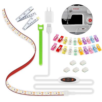 Sewing Machine LED Strip Light Flexible USB Work Light for Sewing ...