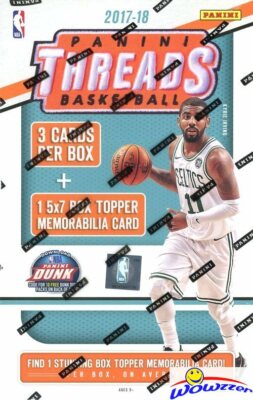 2017/18 Panini Threads Basketball Factory Sealed Box-5x7 JUMBO ...