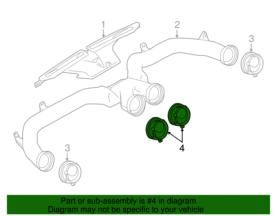 Genuine Nissan Air Outlet Vent 68751-3BA0A | eBay