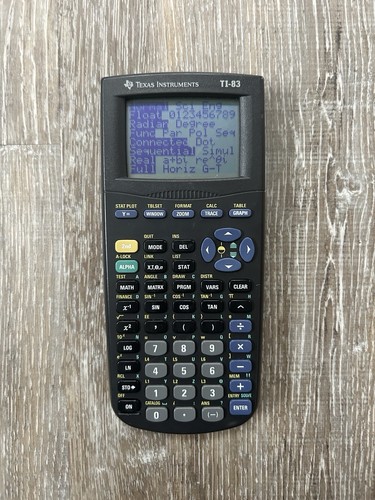 Texas Instruments TI-83 Graphing Calculator Tested Working | eBay