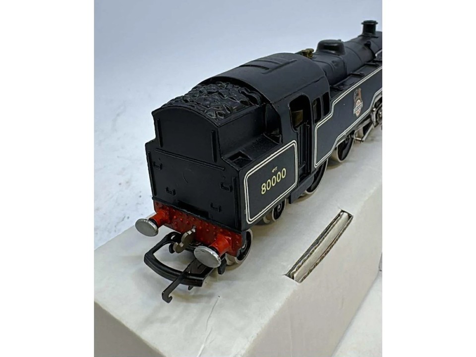Model Train Wrenn Br Black Locomotive 00 Gauge 4Mt - Running No. 80000 ...