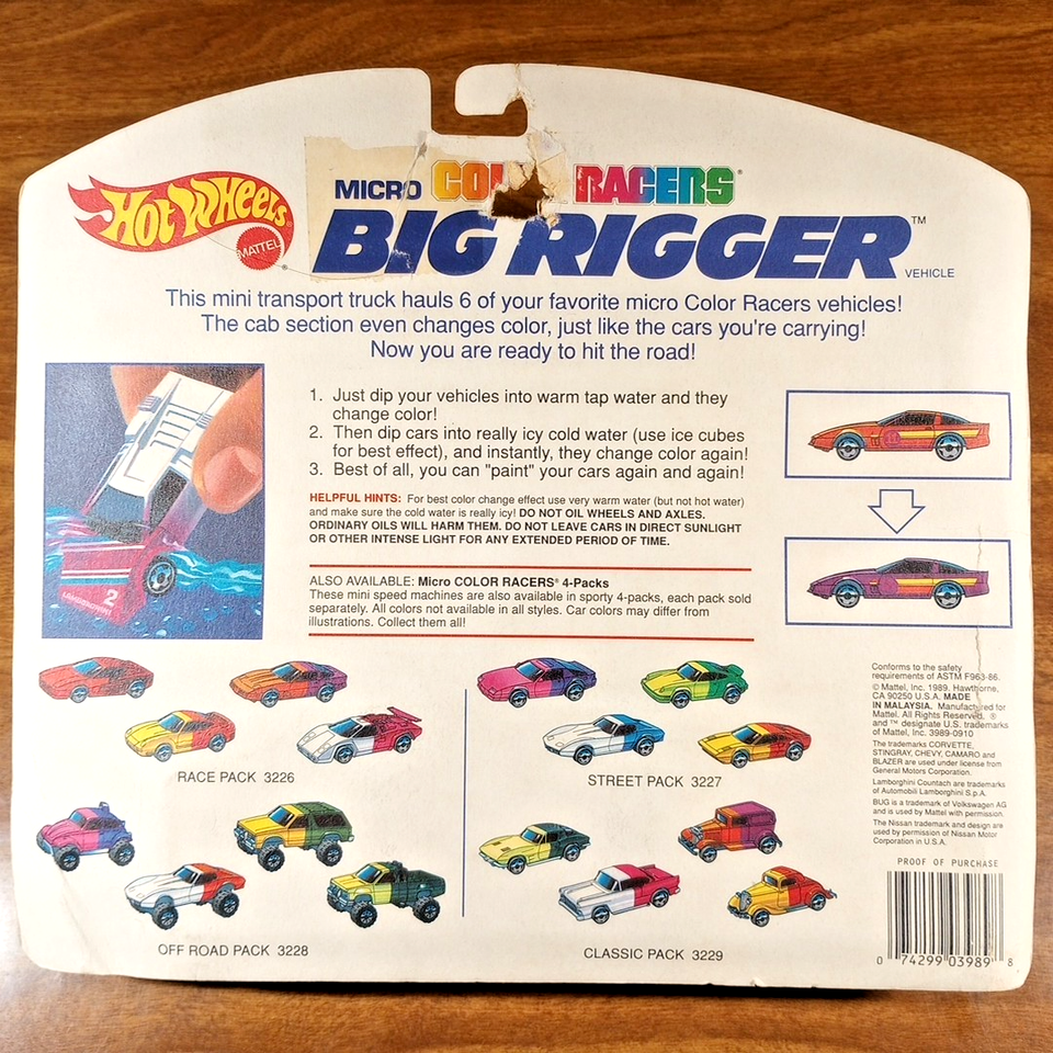 Hot Wheels Micro Color Racers Big Rigger Kenworth Hauler Blackwall ...