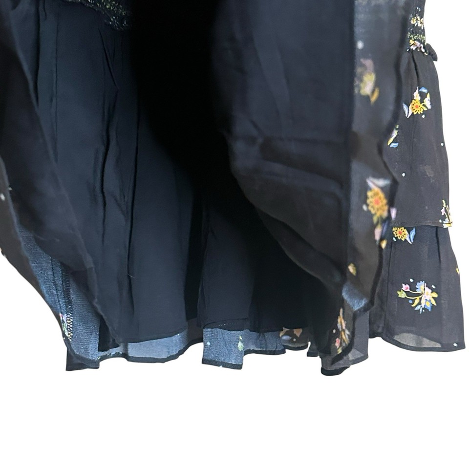 Dolan Mini Skirt Size Small Whimsigoth Eleanor Black Floral Multi | eBay