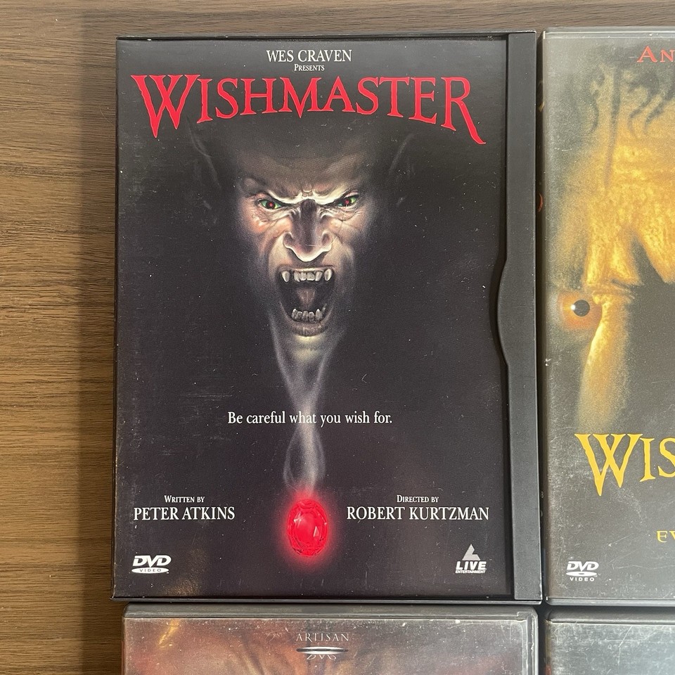 Wishmaster DVD Lot 1 2 3 - Evil Never Dies Beyond The Gates of Hell ...