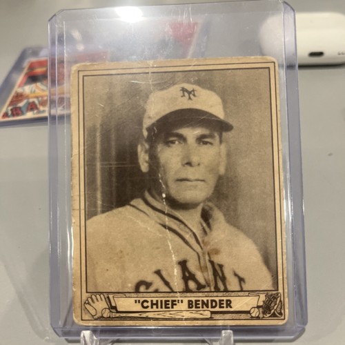 1940 Play Ball - Chief Bender #172 Superman Ad Back VERY GOOD+ NY ...