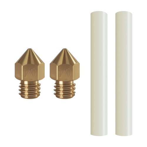 R QIDI TECHNOLOGY 3D Printer Nozzles, 0.4 mm M6 Brass Nozzles Extruder ...