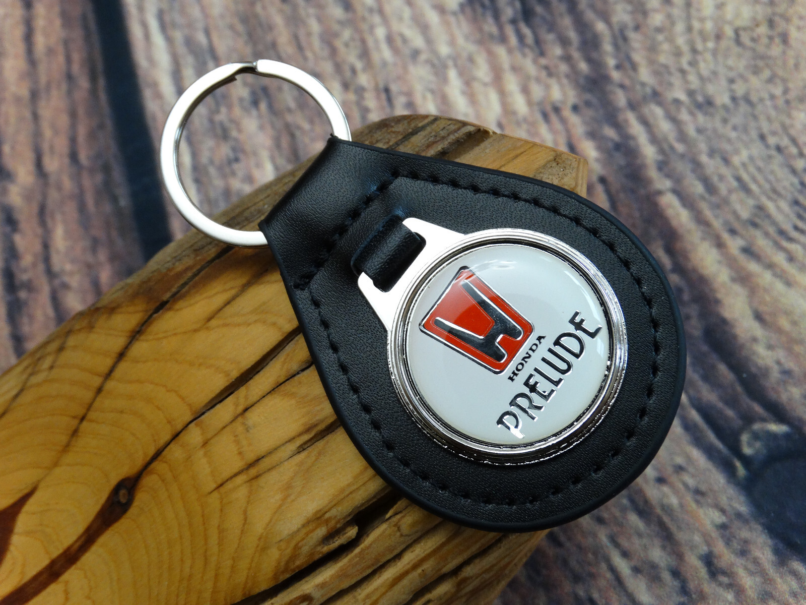 NEW RARE VINTAGE 1970's HONDA PRELUDE Leather Key Chain Ring Fob NOS | eBay