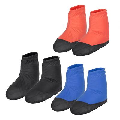 Winter Duck Down Booties Thermal Warm Socks for Camping | eBay Australia