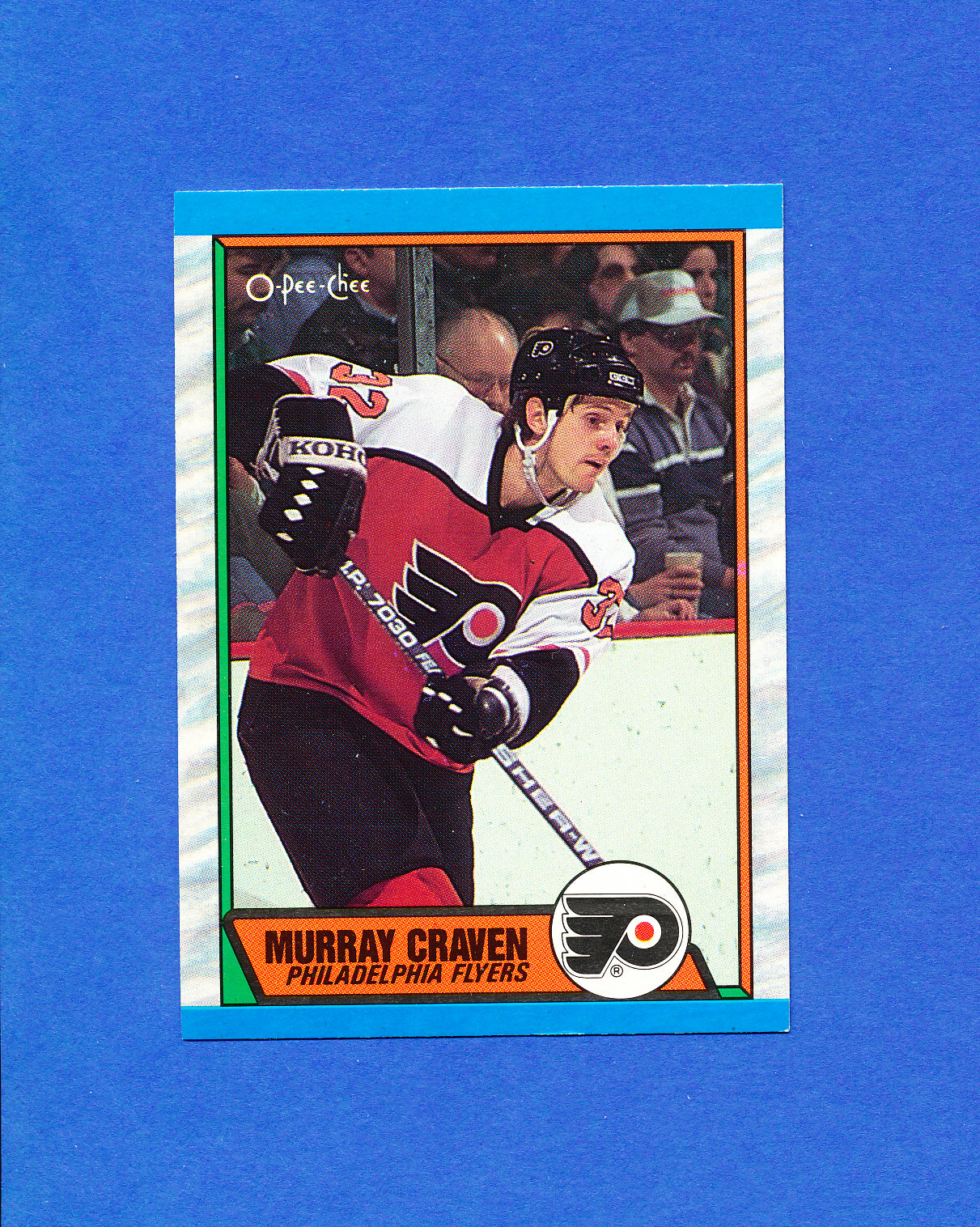 1989 OPC HOCKEY 44 MURRAY CRAVEN flyers opc test issue TEMBEC white ...