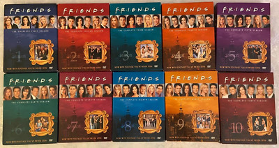 Lot of 10, Friends, DVDs, 10 Full Seasons, 40 DVDs, Warner | eBay
