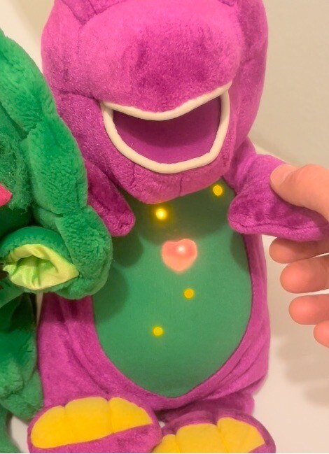 VTG Magical Friend Barney Talking Singing Plush 14” Fisher Price and ...