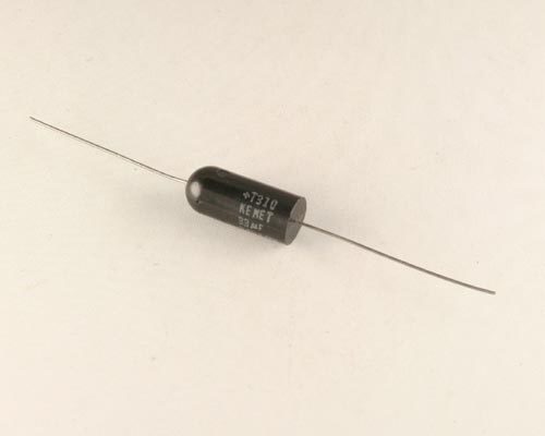 LOT OF TEN T310D336K035AS KEMET CAPACITOR 33UF 35V TANTALUM SOLID AXIAL ...