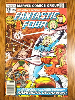 Fantastic Four #195 Namor Key 1st Retrievers Atlantis FF New MCU Marvel ...