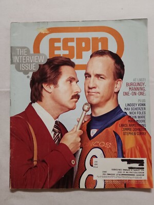 2013 December 23 ESPN Interview Issue Burgundy Manning Denver Broncos ...