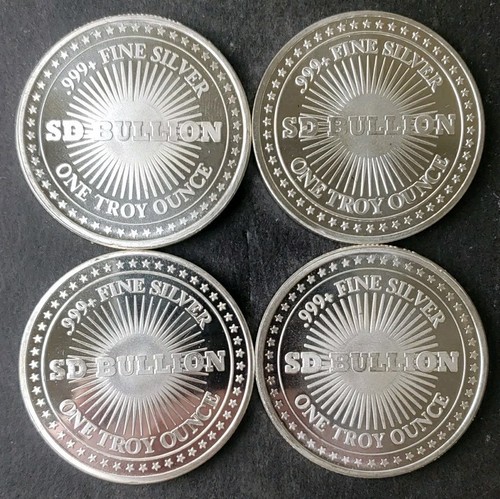 Lot of Four SD Bullion 1oz Silver Freedom Rounds | eBay